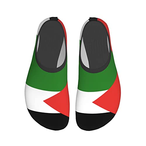 Palestinian Flag Water Shoes Outdoor Exercise Water Shoes Adult Water Shoes Necessities for Men Women Water Games Black