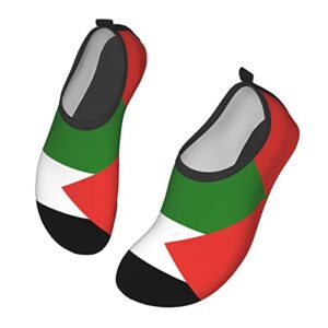 Palestinian Flag Water Shoes Outdoor Exercise Water Shoes Adult Water Shoes Necessities for Men Women Water Games Black