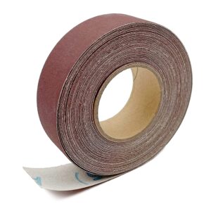 400 grit continuous sandpaper roll 1" x 26 feet emery cloth aluminium oxide abrasive sandpaper roll drum sander sandpaper rolls for wood furniture finishing metal sanding automotive polishing