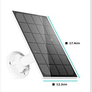 ANRAN Solar Panel for Security Camera with 3M Micro USB Port Cable, IP65 Waterproof Solar Panel with 360°Adjustable Mounting for Outdoor Rechargeable Battery Camera