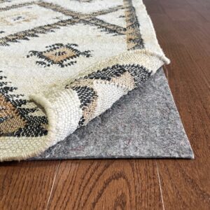 rugpadusa - vinyl lock - 5'x7' - felt and eva - non-slip rug pad for vinyl, luxury vinyl plank (lvp) flooring