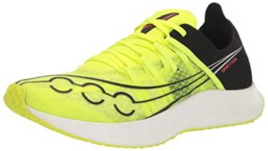 saucony women's sinister sneaker, citron/black, 9.5