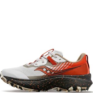 saucony women's endorphin edge hiking shoe, fog/zenith, 9.5