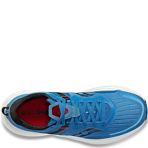 Saucony Men's Tempus Running Shoe Sneaker, Hydro/Poppy, 7.5