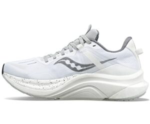 saucony womens tempus sneaker, white/black, 11.5 us