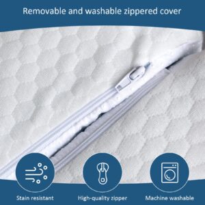 Moonsea Waterproof Replacement Cover for 25 x 75 x 4 Inch Tri-fold Mattress (Only Cover), Viscose Made from Bamboo Tri-fold Mattress Protector