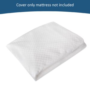 Moonsea Waterproof Replacement Cover for 25 x 75 x 4 Inch Tri-fold Mattress (Only Cover), Viscose Made from Bamboo Tri-fold Mattress Protector