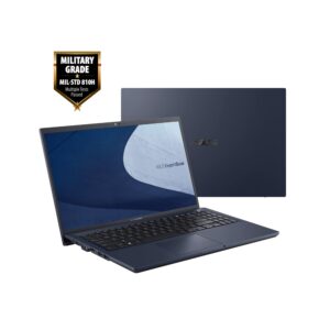 ASUS ExpertBook B1 Business Laptop, 15.6” FHD, Intel Core i5-1135G7, 256GB SSD, 8GB RAM, Military Grade Durable, AI Noise canceling, Webcam Privacy Shield, Win 10 Pro, Star Black, B1500CEA-XH51