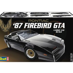 Revell 14535 '87 Pontiac Firebird GTA 1:16 Scale 144-Piece Skill Level 5 Model Car Building Kit White