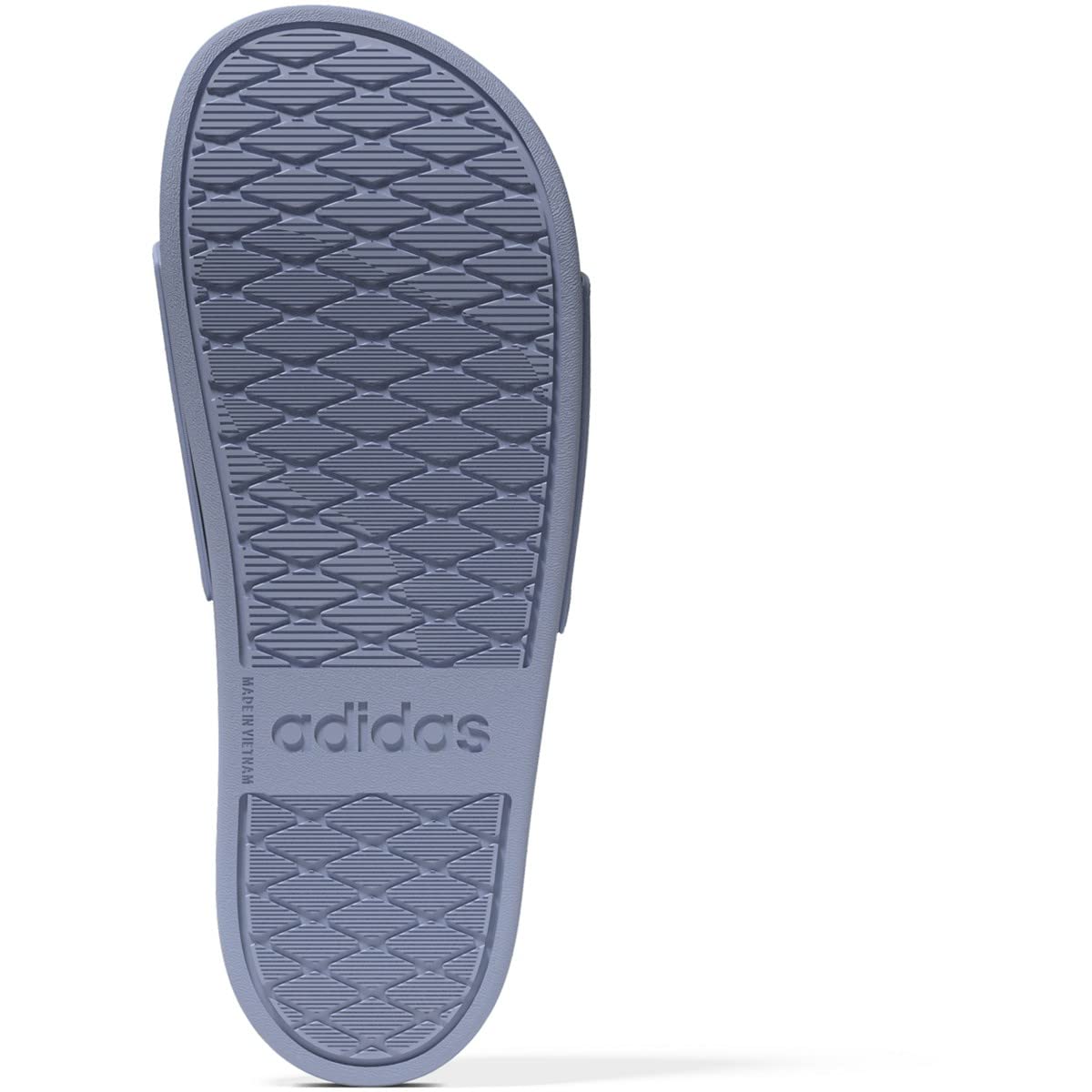 adidas Women's Adilette Comfort Slides Sandal, Blue Dawn/Blue Fusion Metallic/Blue Dawn, 5