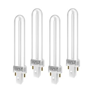 21050 9-Watt Replacement Bulb Compatible with Dynatrap DT3009 DT3019 DT3039 Indoor Insect Mosquito Trap, 4 Pack