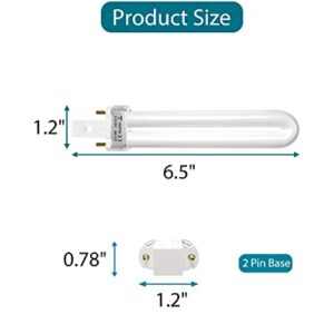 21050 9-Watt Replacement Bulb Compatible with Dynatrap DT3009 DT3019 DT3039 Indoor Insect Mosquito Trap, 4 Pack