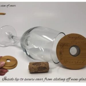 WINE ACCESSORIES FOR WINE LOVERS - Drink Glass Covers (4) - Beverage Covers to Keep Bugs Out - Coverware Drink Tops - Wine Glass Topper Ventilated