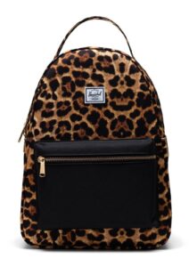 herschel supply co. nova mid-volume leopard black one size