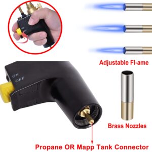 TS8000 Propane Torch Head by Wadoy, High Intensity Trigger-Start Soldering Torch Compatible with MAPP/Propane for Soldering, Brazing, Welding, Searing Steak, Map Gas Propane Torch Head