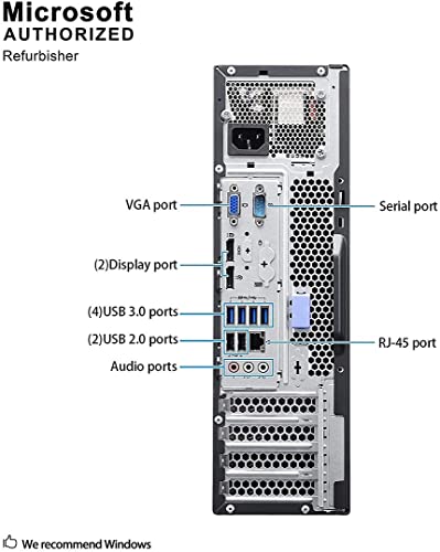 Lenovo ThinkCentre SFF Desktop Computer i7 up to 3.9GHz, 16GB RAM, New 1TB SSD, WiFi, Keyboard & Mouse, Windows 10 Pro (Renewed)