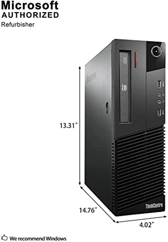 Lenovo ThinkCentre SFF Desktop Computer i7 up to 3.9GHz, 16GB RAM, New 1TB SSD, WiFi, Keyboard & Mouse, Windows 10 Pro (Renewed)