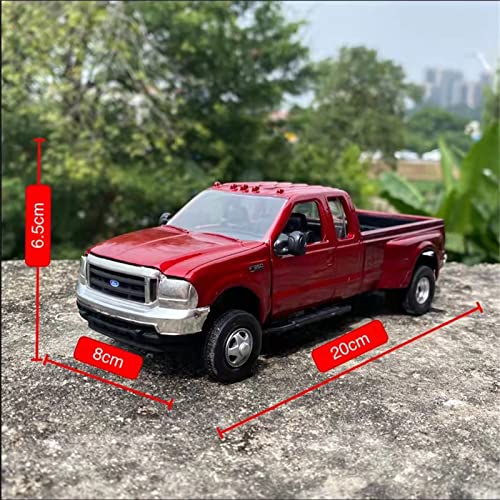 2019 F-350 Dually, Ruby Red and Stone Gray - Greenlight 46070/48 - 1/32 Scale Diecast Model Toy Car