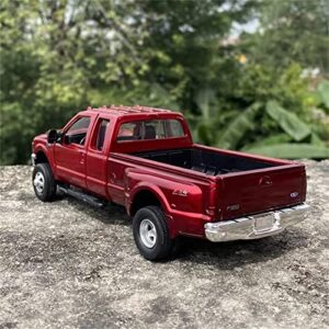 2019 F-350 Dually, Ruby Red and Stone Gray - Greenlight 46070/48 - 1/32 Scale Diecast Model Toy Car