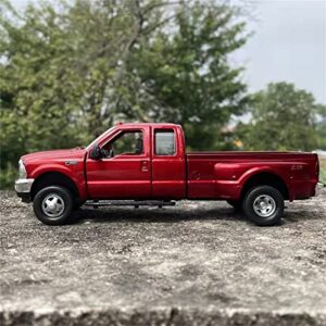 2019 F-350 Dually, Ruby Red and Stone Gray - Greenlight 46070/48 - 1/32 Scale Diecast Model Toy Car