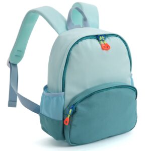 zicac children's cute canvas backpacks toddler backpack (blue)