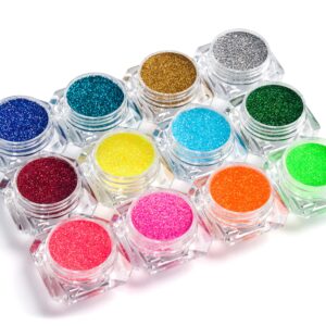 Face Glitter Makeup, Holographic Chunky Face Body Glitter, Glitter Eyeshadow Cosmetic Laser Powder for Face Hair Nails, Festival Body Glitter Makeup with Glue