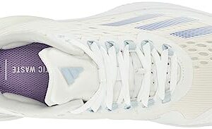 adidas Women's Adizero Cybersonic Sneaker, White/White/Halo Blue, 7.5