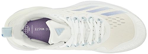 adidas Women's Adizero Cybersonic Sneaker, White/White/Halo Blue, 7.5