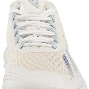 adidas Women's Adizero Cybersonic Sneaker, White/White/Halo Blue, 7.5