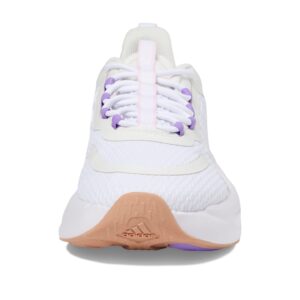 adidas Women's Alphabounce+ Sneaker, White/White/White, 8