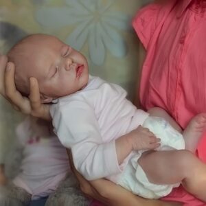 CHAREX Realistic Reborn Baby Dolls - 18 inch Lifelike Baby Dolls Sleeping Newborn Preemie Baby Dolls Weighted Soft Cloth Body Gift Set for Children Kids Boys Girls Age 3+