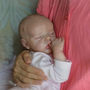 CHAREX Realistic Reborn Baby Dolls - 18 inch Lifelike Baby Dolls Sleeping Newborn Preemie Baby Dolls Weighted Soft Cloth Body Gift Set for Children Kids Boys Girls Age 3+