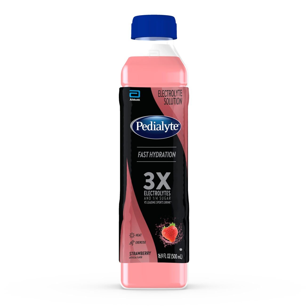 Pedialyte Electrolyte Solution, Strawberry, 16.9 fl oz