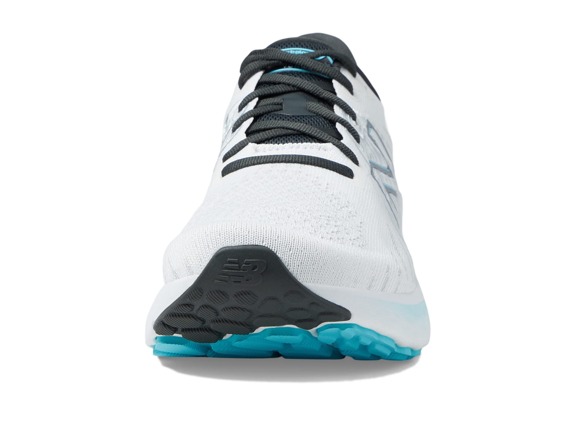 New Balance Women's Fresh Foam X Vongo V5 Running Shoe, White/Bleach Blue/Silver Metalic, 8