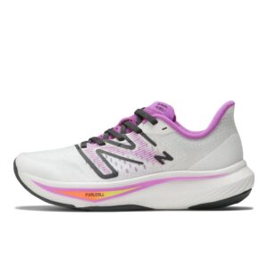 New Balance Women's FuelCell Rebel V3 Running Shoe, White/Cosmic Rose/Blacktop, 9