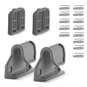 dearlomum retractable baby gate replacement parts, original hardware set (including 2 x latchs + 2 x brackets + 1 set of screws) for retractable gate asin b09k7gxdvt/b09k7j4ph2/b09xmrj87h (grey)