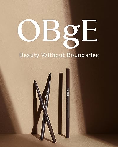 OBgE Easy Pencil Brow (Dark Brown, 0.003oz) - Ultra Fine Eyebrow Pencil with Brush for Precise and Effortless Brow Shaping. Long Lasting Natural Color.