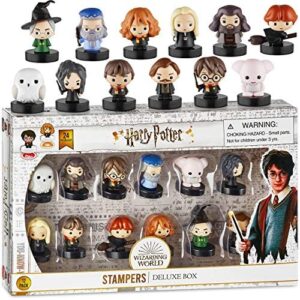 self-inking harry potter stampers, set of 12 – harry potter gifts, collectables, party decor, cake toppers – lucius malfoy, hermione granger, neville longbottom and more by pmi, 2.5 in. tall