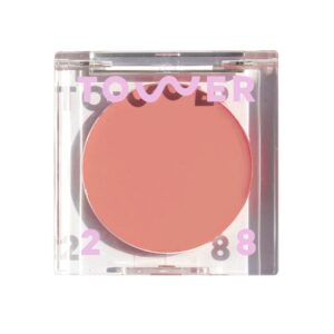 tower 28 beachplease luminous tinted balm, magic hour | multi-purpose cheek and lip cream blush in rosy nude | dewy finish | green tea and aloe vera extract