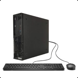 lenovo thinkcentre m71e sff business desktop computer pc, intel quad core i5-2400 up to 3.4ghz, 16g ddr3, 1t, dvdrw, wifi, bt, dvi, vga, windows 10 pro 64 bit-language english/spanish/french(renewed)