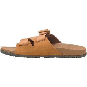 chaco women's lowdown leather slide sandal, taffy, 9