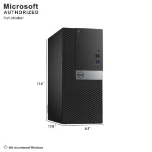 Dell OptiPlex 7040 Tower High Performance Business Desktop Computer, Intel Quad Core i7-6700 up to 4.0GHz, 16G DDR4, 1T, WiFi, BT, 4K Support, DP, HDMI, Windows 10 Pro 64 En/Sp/Fr(Renewed)