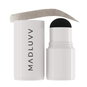 madluvv brow stamp refill* - color stamp for brows & root touch up for women & men, instantly conceal hair loss, grey hair, thinning hair with stain-proof/smudge-proof powder formula (soft brown)