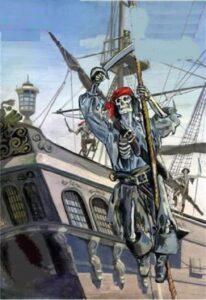 mars figures 72070-1/72 scale plastic model kit zombie pirates, model kit