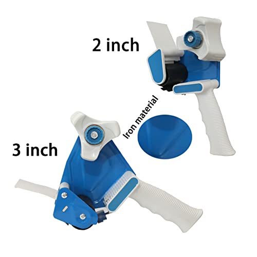 2 inch Packaging Tape Dispenser Gun Handheld Tape Gun for 2-Inch-Wide Clear Packaging Tape,Blue