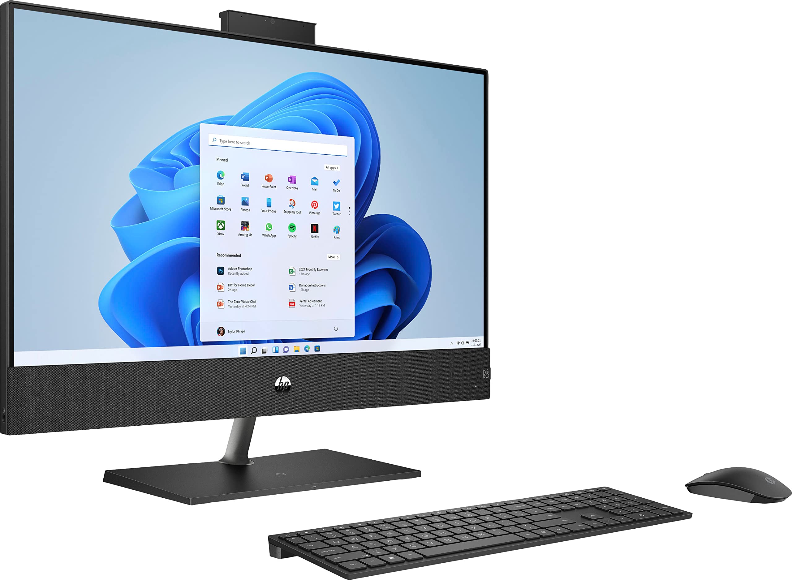 HP 27-inch Touchscreen All-in-One PC, Intel Core i9-11900K Processor, 64GB RAM, 2TB SSD, Windows 11 Pro, Bang & Olufsen Speakers, HP Wide Vision Webcam, Bluetooth 5