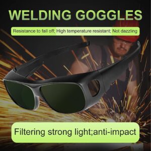 UpaClaire Welding Glasses Wrap-Around Safety Welding Lens,Welding Glasses Anti-Scratch Non-Slip UV Protection Laser Hair Removal Protective Glasses IPL200-2000nm Protection Safety Glasses No. 8 Color