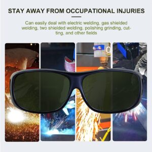 UpaClaire Welding Glasses Wrap-Around Safety Welding Lens,Welding Glasses Anti-Scratch Non-Slip UV Protection Laser Hair Removal Protective Glasses IPL200-2000nm Protection Safety Glasses No. 8 Color