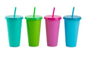 color changing camo tumbler and straw set