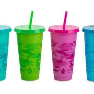 Color Changing Camo Tumbler and Straw Set